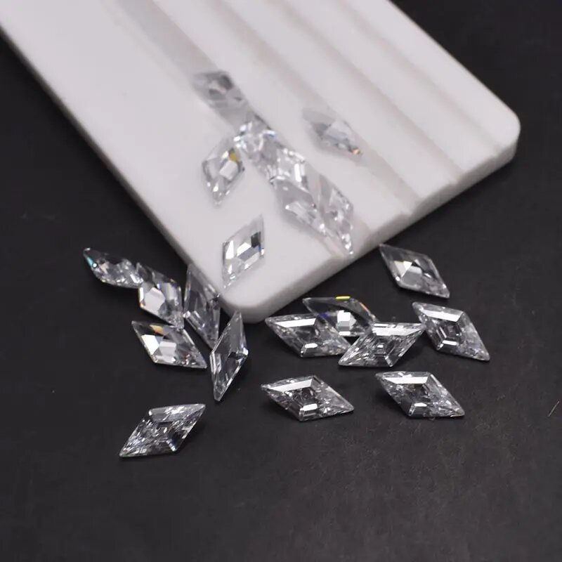Кубические цирконии AAAAA, модифицированная бриллиантовая огранка 5x10mm-20pcs