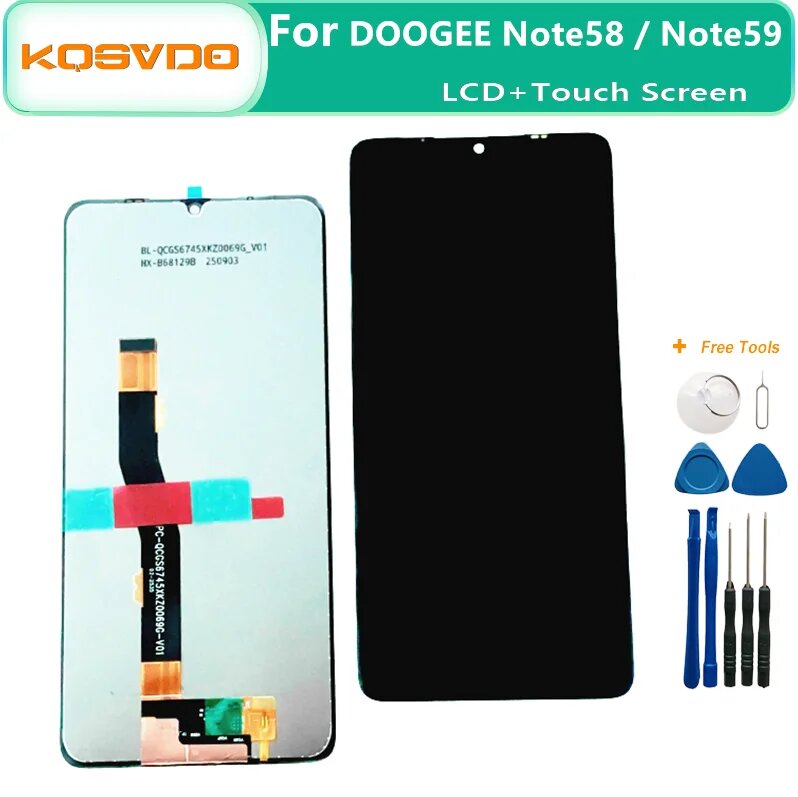 ЖК-экран для DOOGEE Note 58, Note 59, Note 59 Pro, Note 59 Pro+ с сенсором