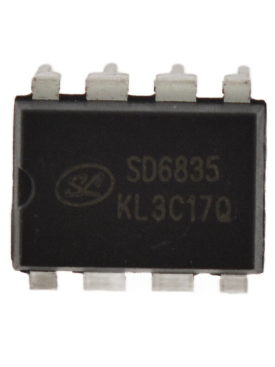 Микросхема SD6835 DIP-8 ШИМ ИБП GPV (30601159), LSD, SHV для сварочного аппарата РЕСАНТА САИ (с S/N GPV242)