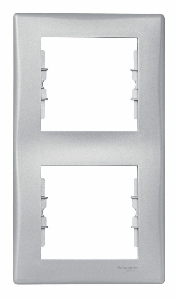 Schneider Electric Sedna Рамка 2-ая вертикальная, Алюминий SDN5801160