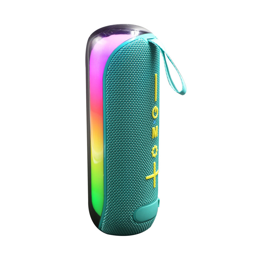 Портативная наружная RGB LED Bluetooth-колонка мини-формата для путешествий и мероприятий, зеленая