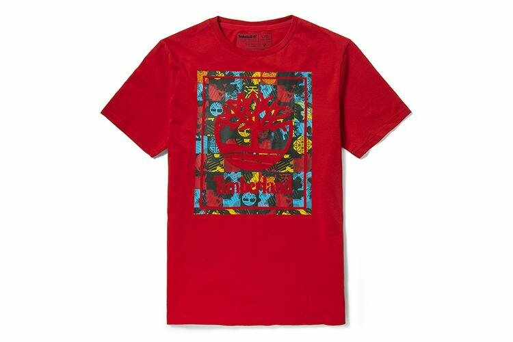 Футболка Red Crew Neck Moderate Straight Fit