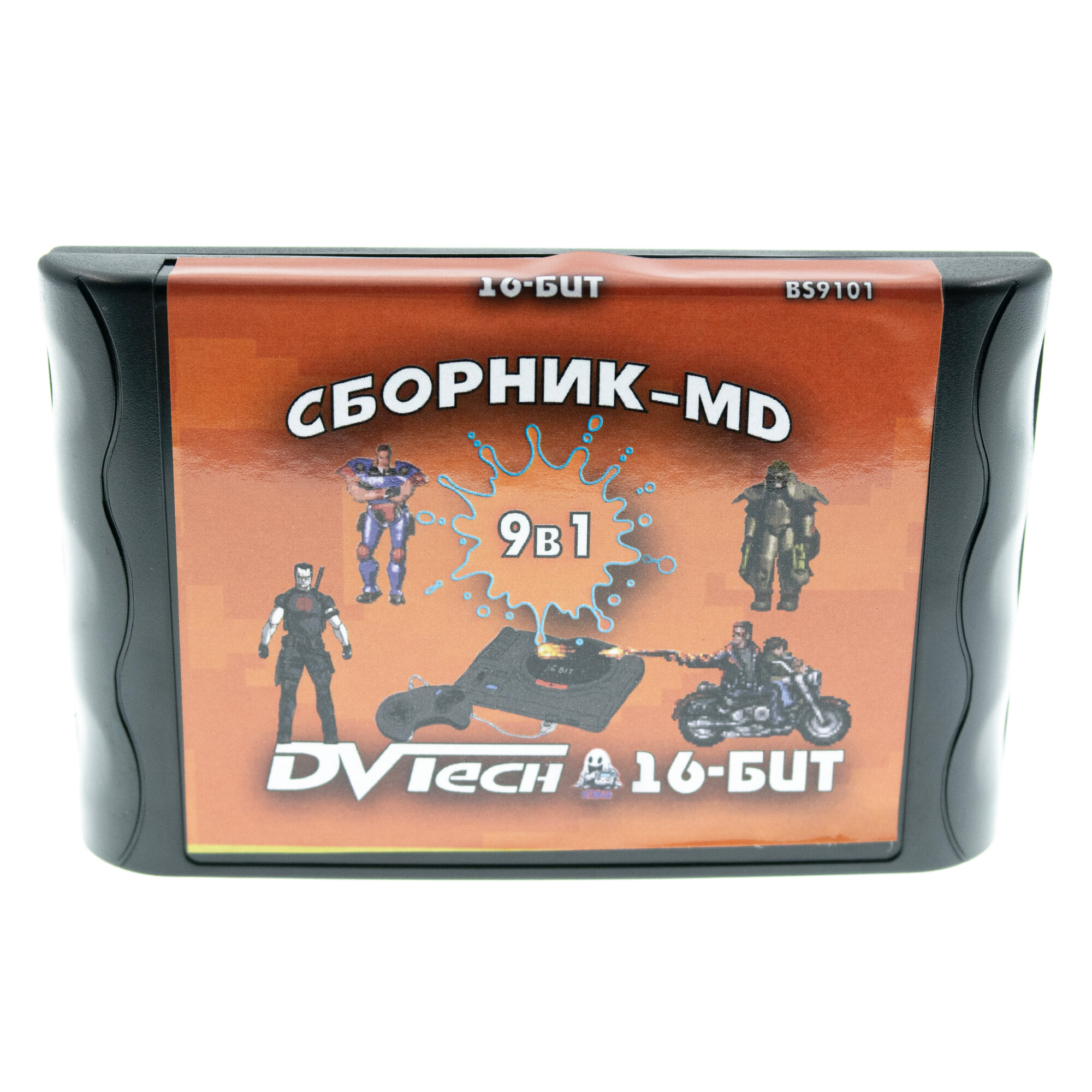 Картридж DVTech "Сборник 9 игр для Сега с Rock n' Roll Racing"
