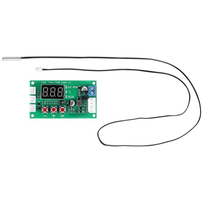 DC 12V 24V 48V 5A 2 3 4 Wire PWM Регулятор скорости вентилятора двигателя контроля температуры Поддержка EC