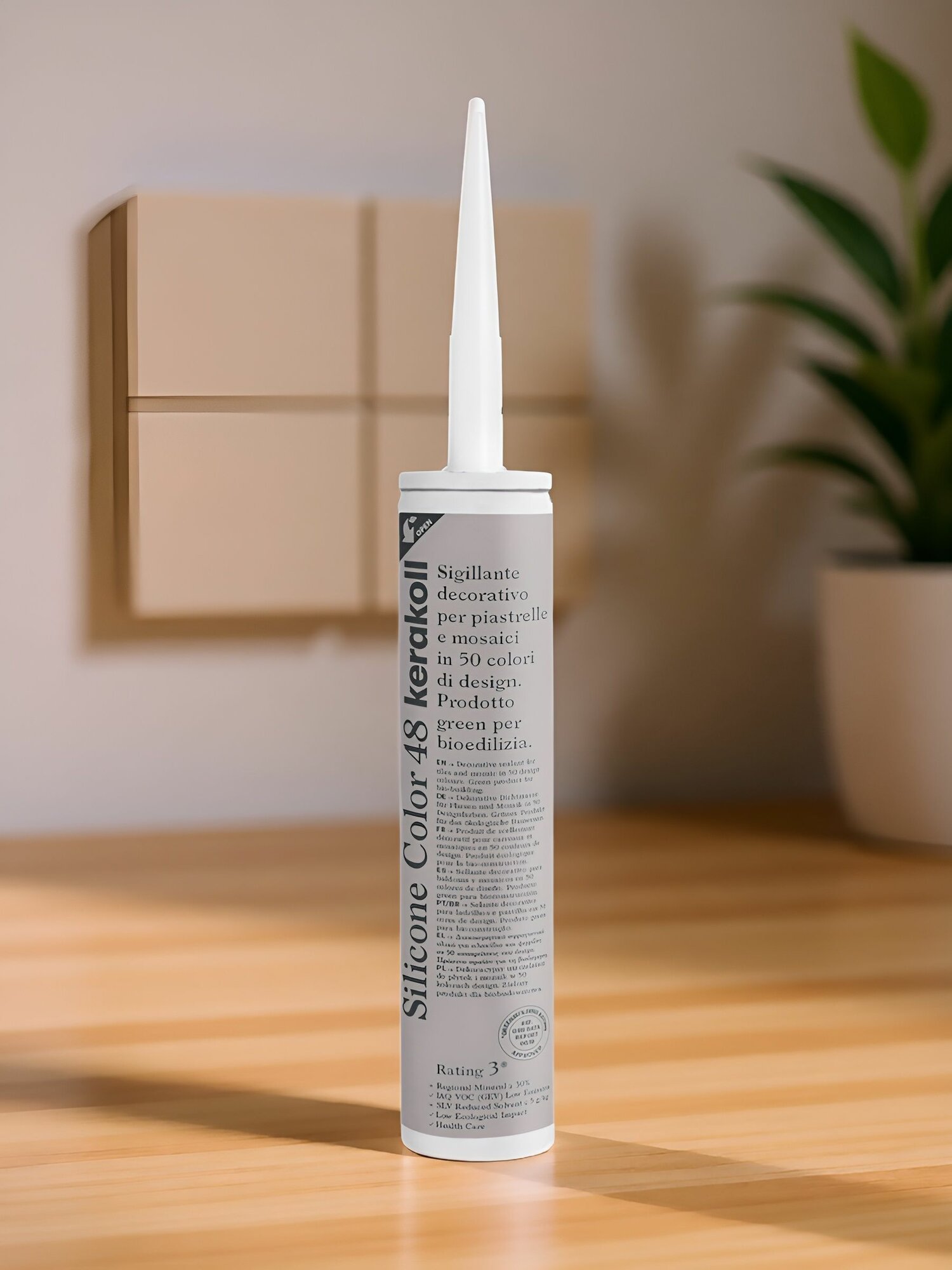Декоративный клей-герметик Kerakoll Silicone Color №48 Серый 310 мл