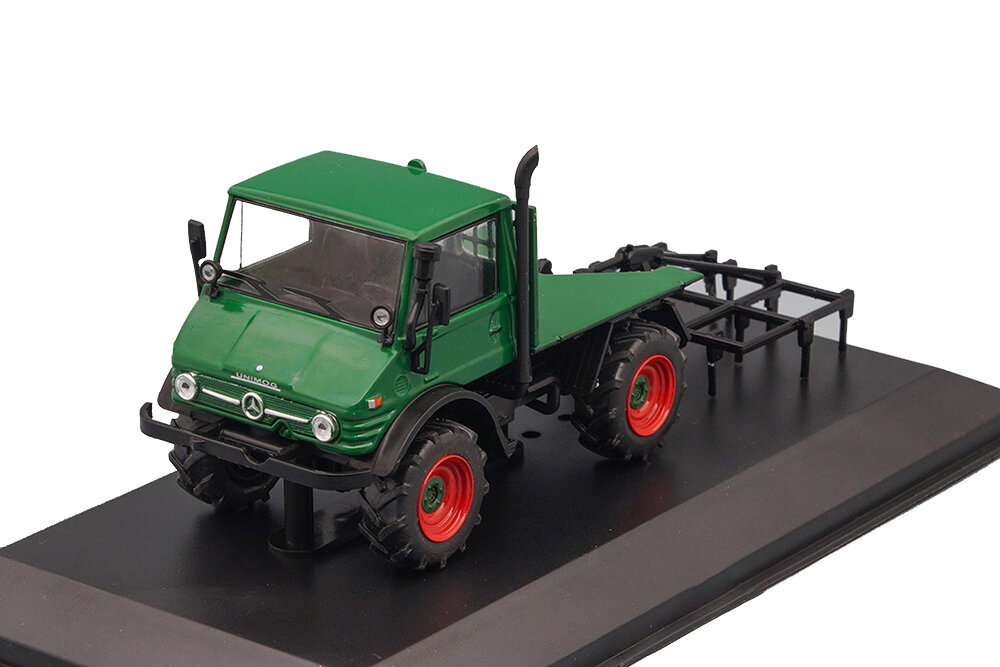 Модель коллекционная HACHETTE Трактор mercedes unimog 406, 1977, зеленый (тракторы #137)