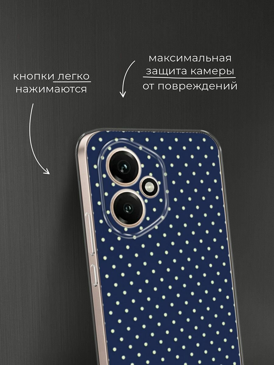 Силиконовый чехол на Honor 400 / Хонор 400 с принтом Фон с точками — фото 1
