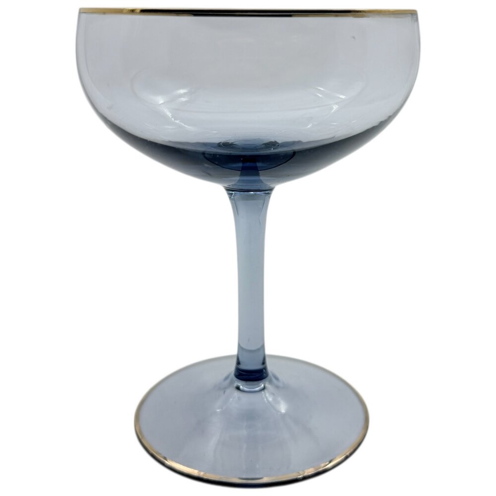 Креманка (шампанка), 200 мл, стекло цветное, 1970-1980 гг, Богемия, Чехословакия (серый)
