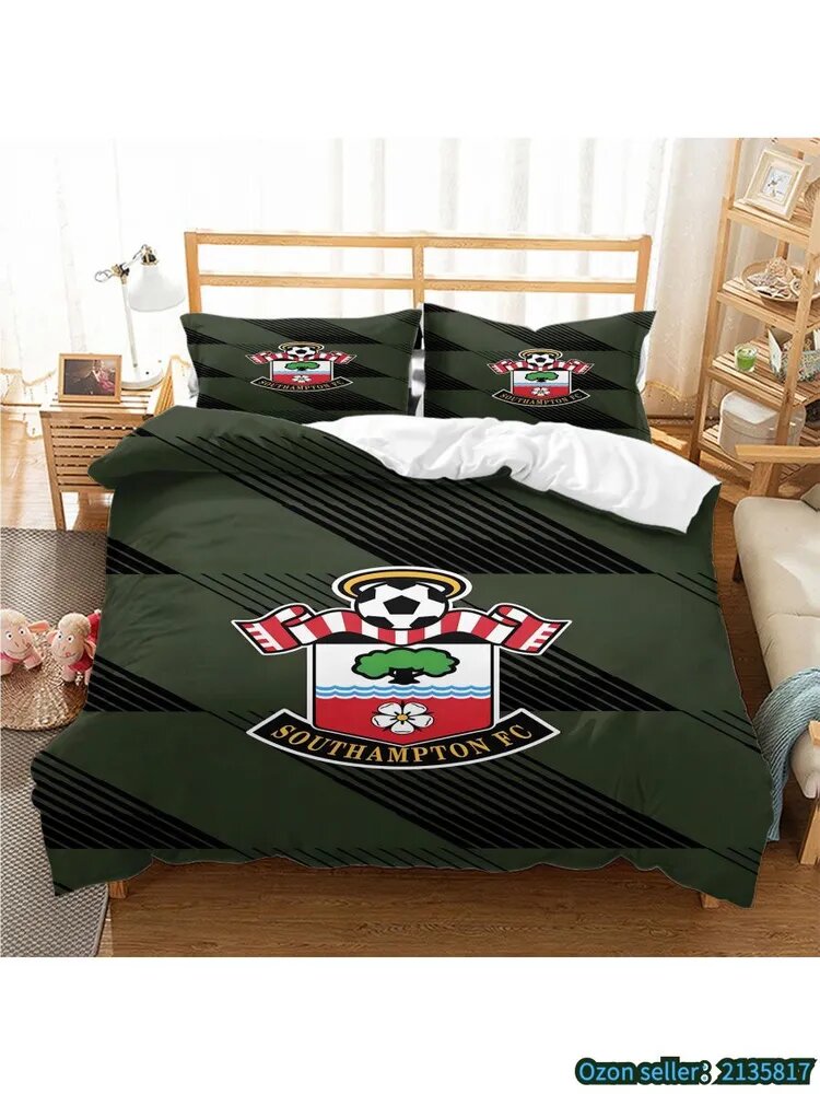Комплект постельного белья Southampton FC, Односпальный, наволочки 50x75