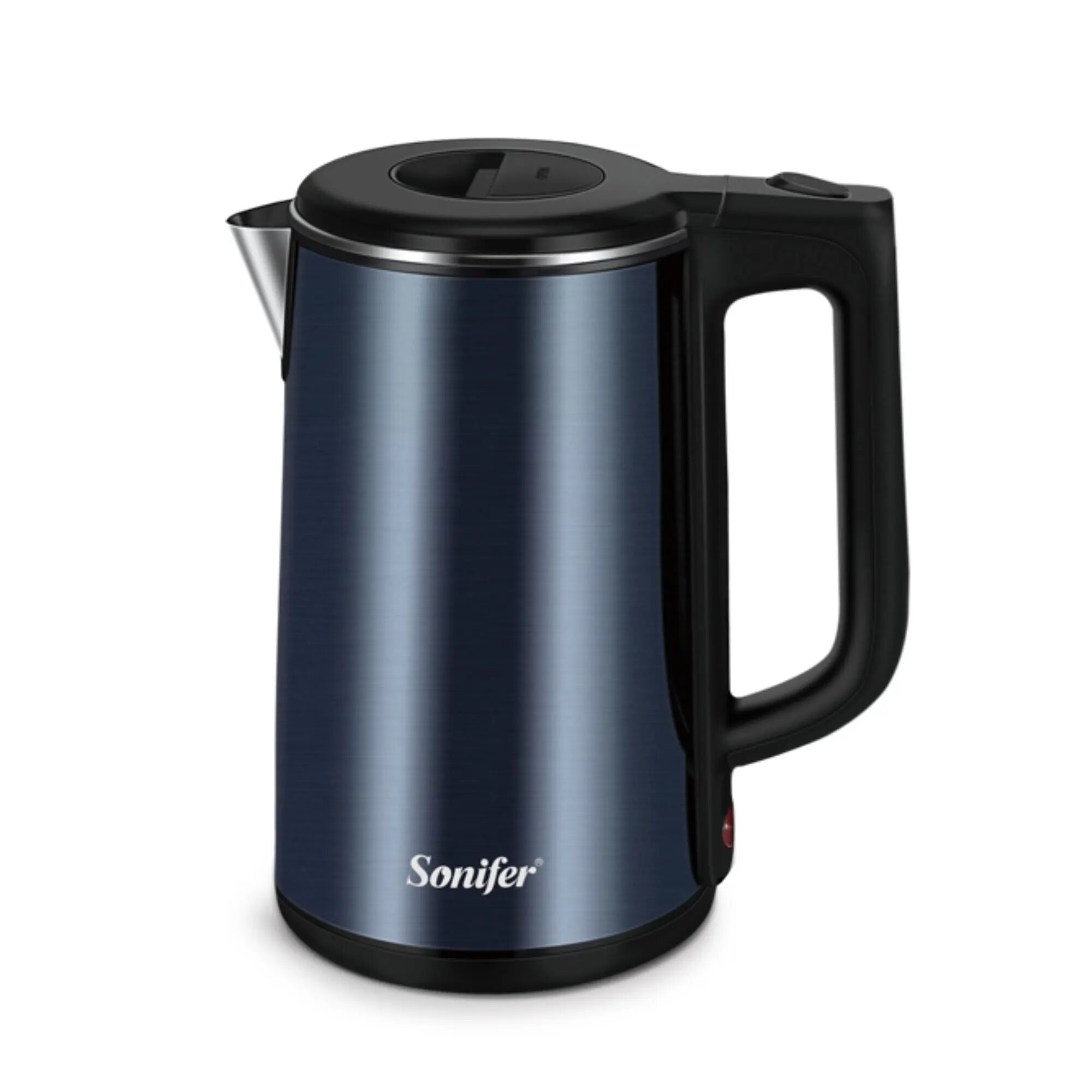 Sonifer чайник электрический 1.8л, черный, Kettle-Blue, AU