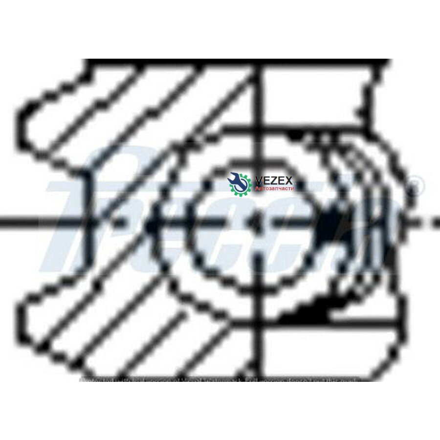 FRECCIA FR10074000 кольца поршневые! STD (1)\ BMW E65/E66/E67 3.0D 02>
