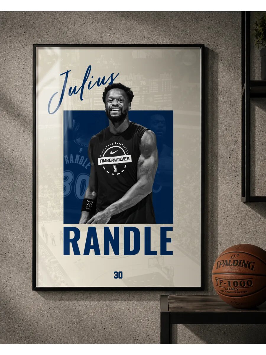 Постер NBA Julius Randle A3 42X29.7см Джулиус Рэндл