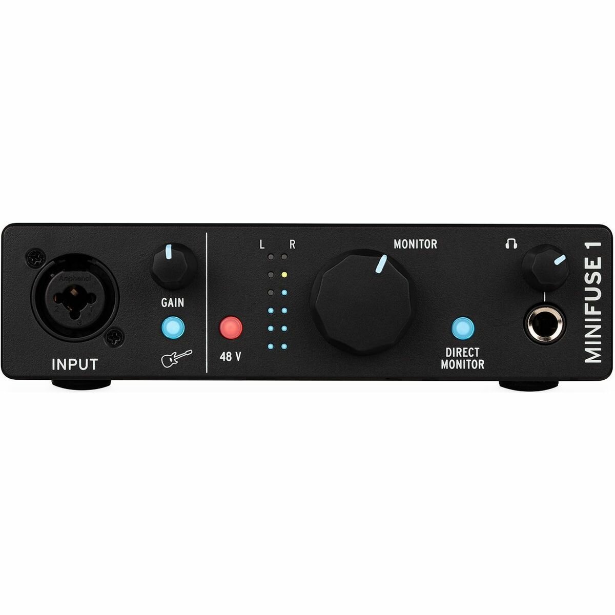 Аудиоинтерфейс Arturia "MiniFuse", черный, компактный, подключение к компьютеру