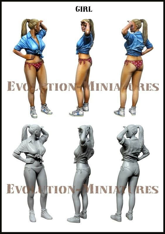 Сборная фигура Девушка (1/35) Evolution Miniatures ЕМ-35200