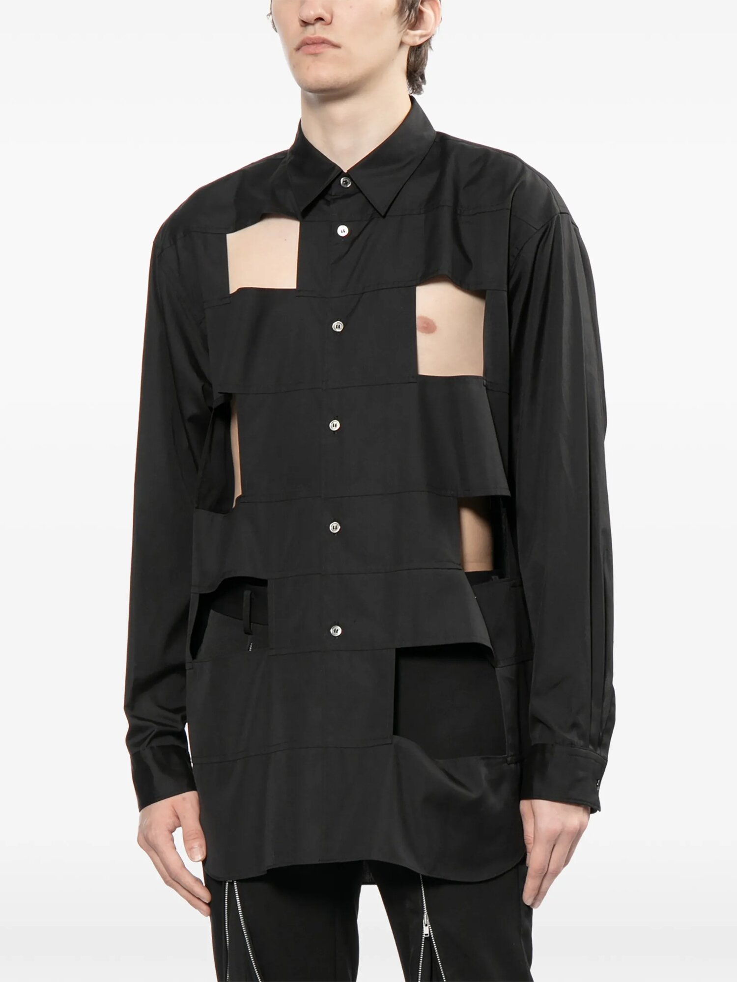 Рубашка COMME des GARCONS, размер L, black / black — фото 1