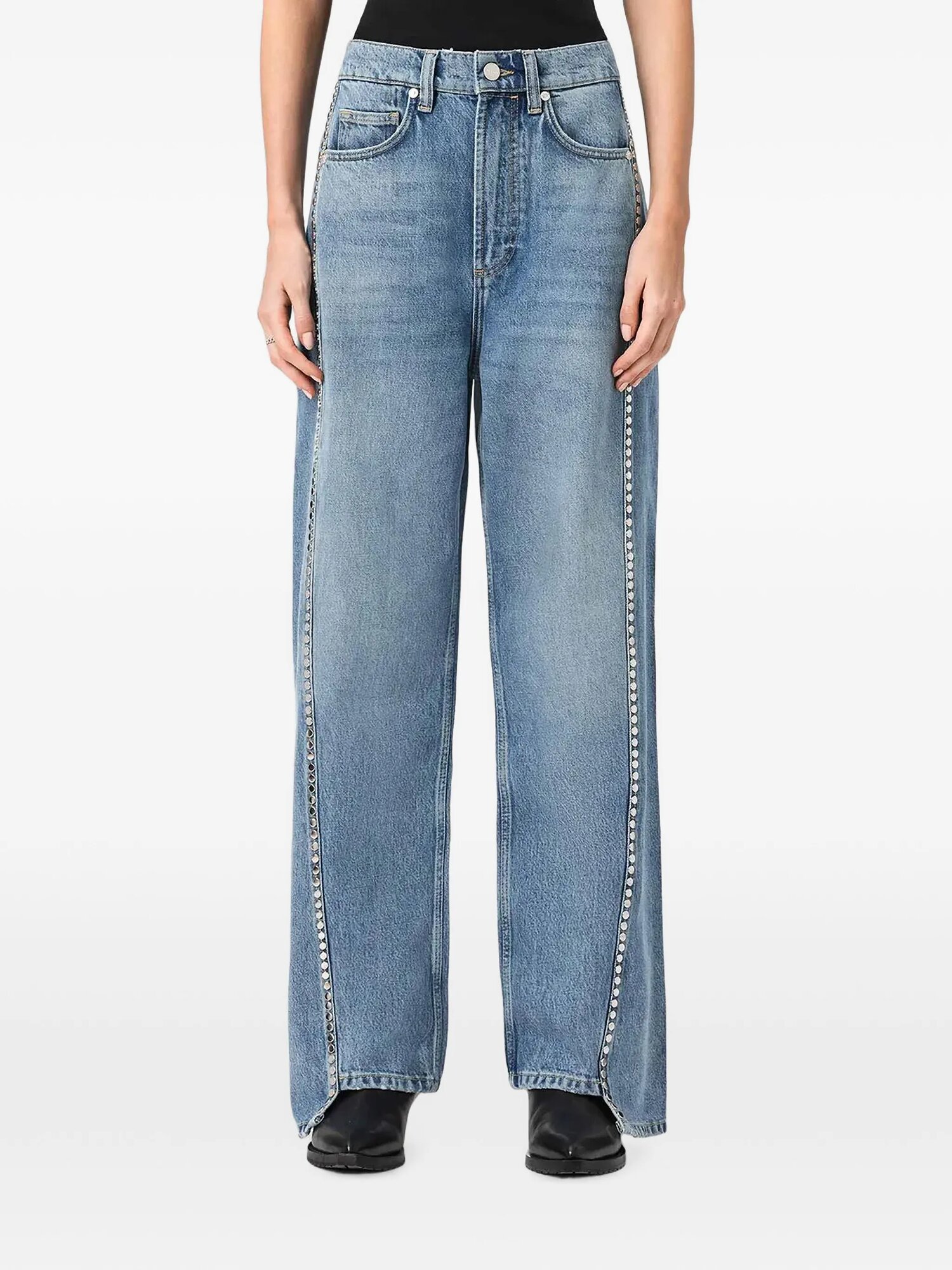 Джинсы Frankie stud-embellished jeans 