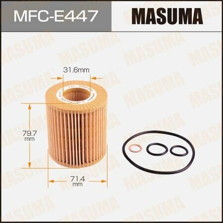 Фильтр масляный Masuma MFC-E447 для BMW 1, 3, 5, X3 — фото 1