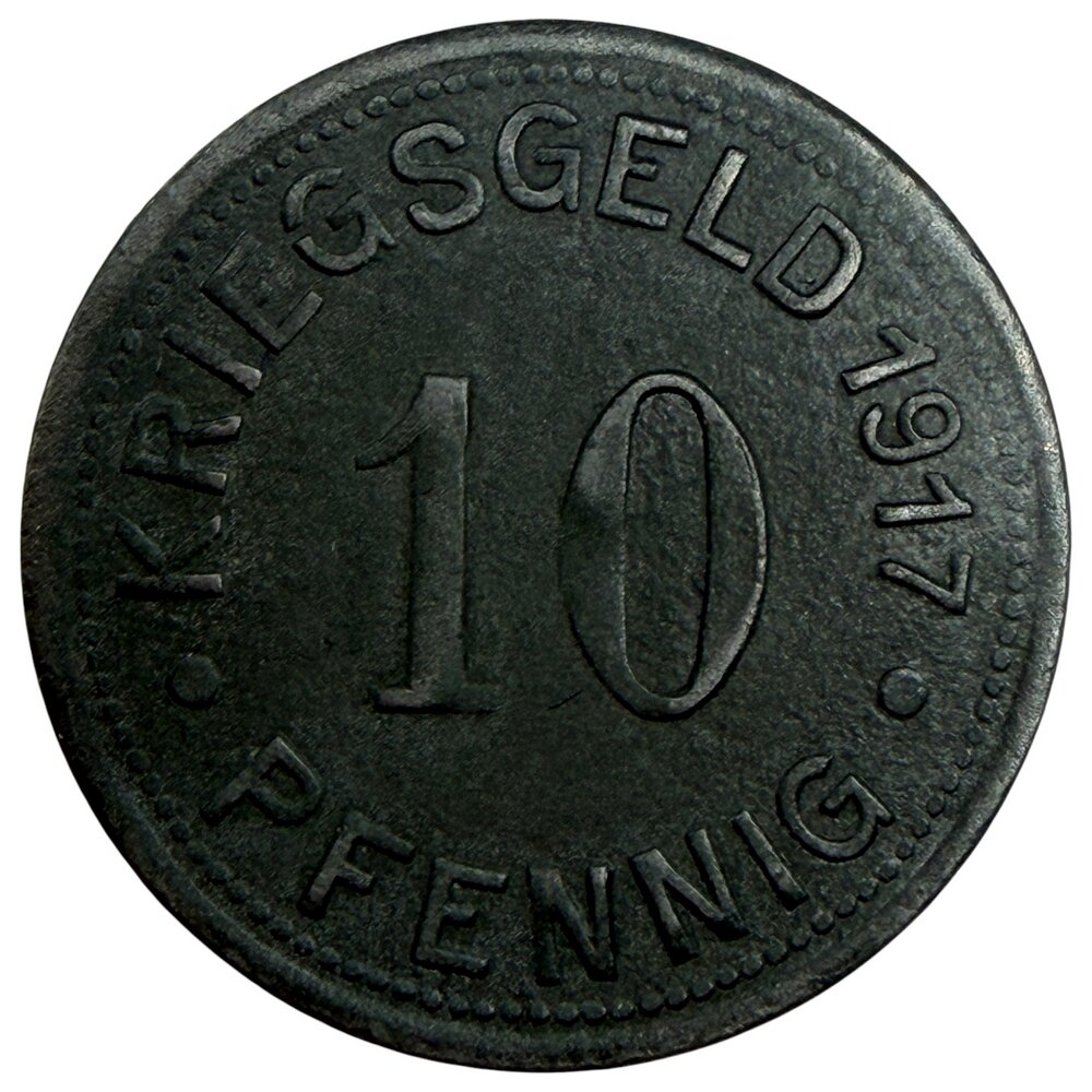 Германия, Германская империя, Мюнстер 10 пфеннигов 1917 г.