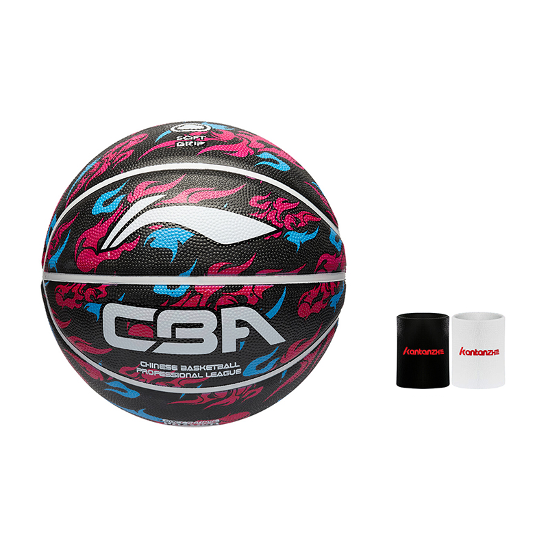 Баскетбольный мяч для детей Li Ning Rubber Basketball Rose Red Black, Size 5, Training, Kids' China Mainland Version