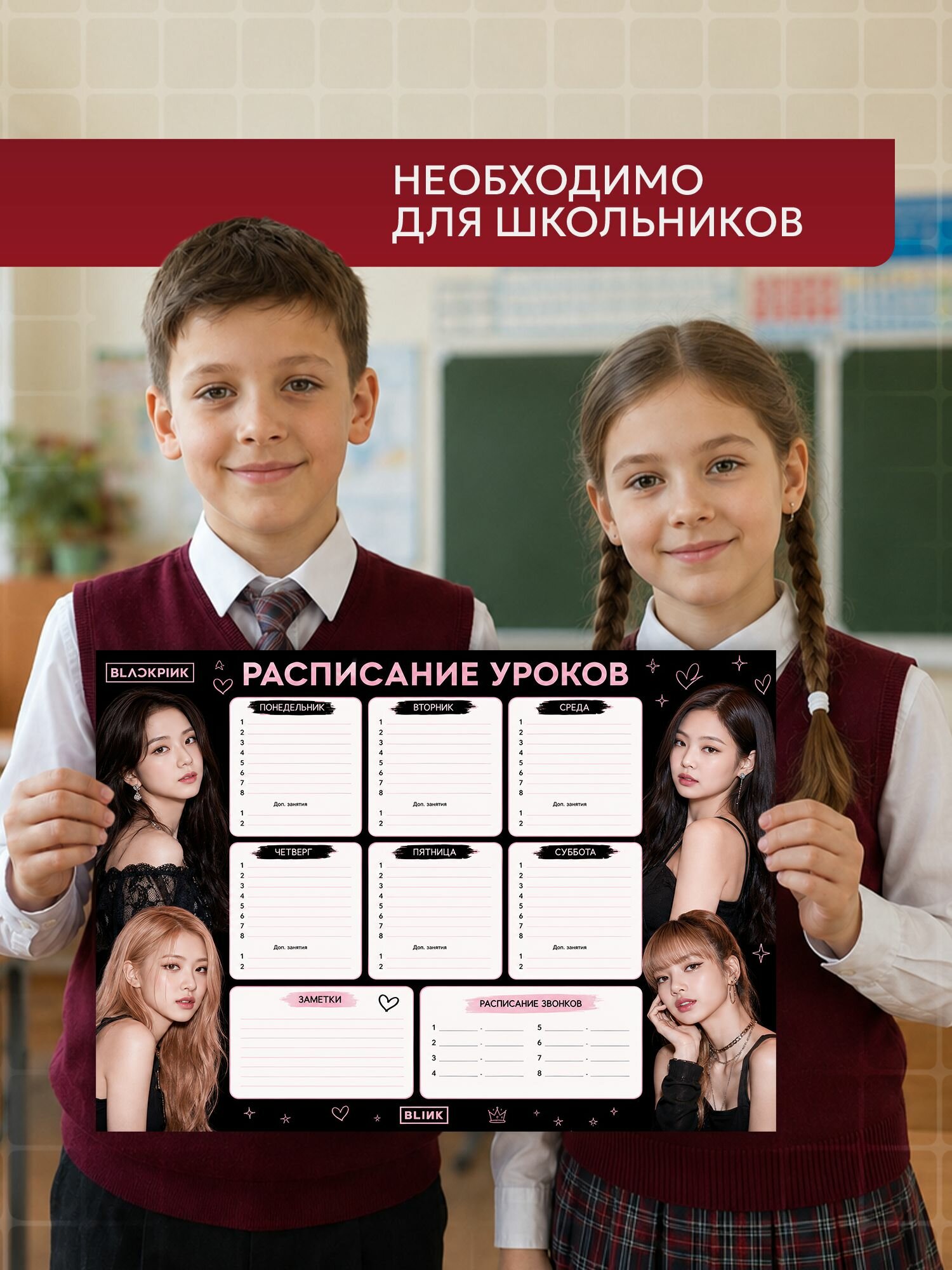 Расписание уроков Blackpink — фото 1