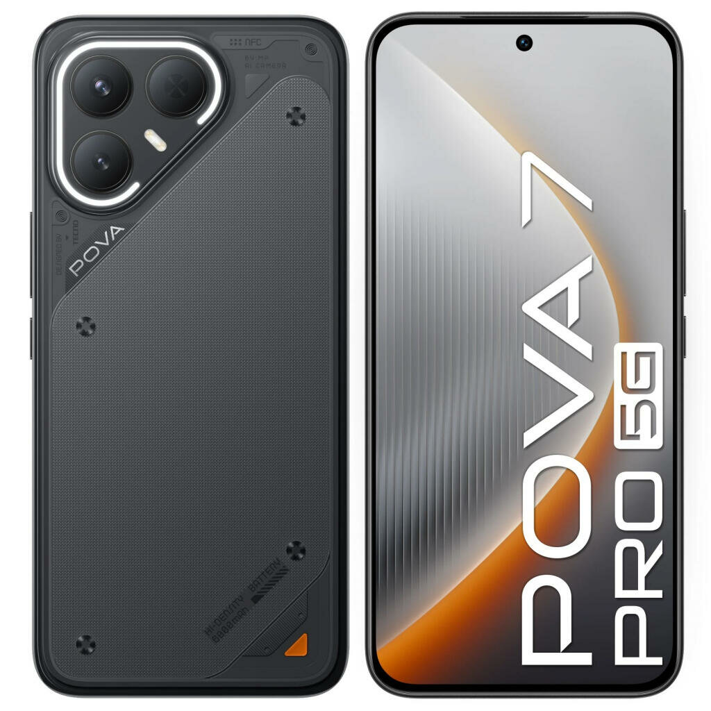 Смартфон TECNO POVA 7 Pro 5G, 8/256Gb, Geek Black (Черный)
