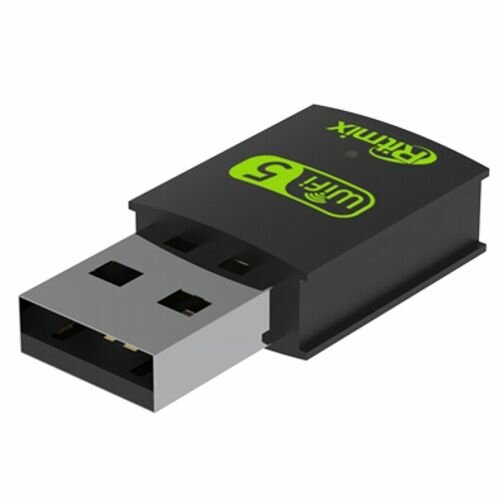 Адаптер сетевой USB - WiFi Ritmix RWA-150 2.4ГГц, IEEE802.11b/g/n/ac, скорость до 433Мбит/с. Чипсет RealTek RTL8811CU