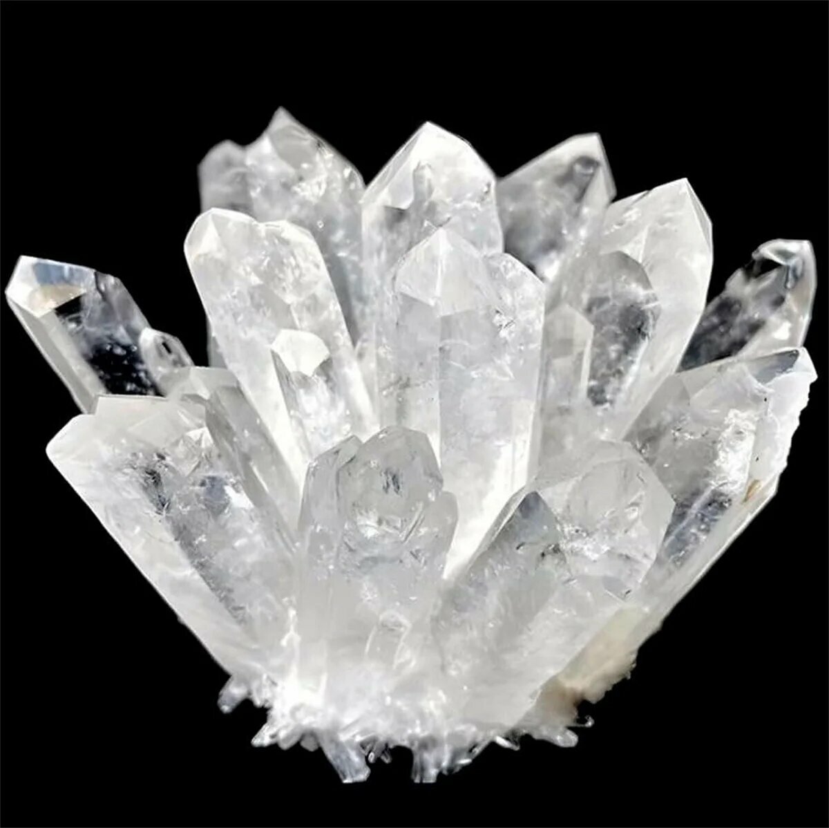 Натуральный белый кварцевый кластер DHFS Белый, 400-500g, White Cluster