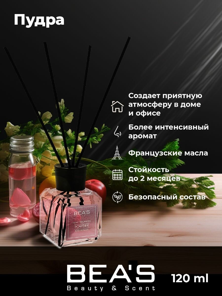 Диффузор для дома Powder Пудра с палочками 120 мл