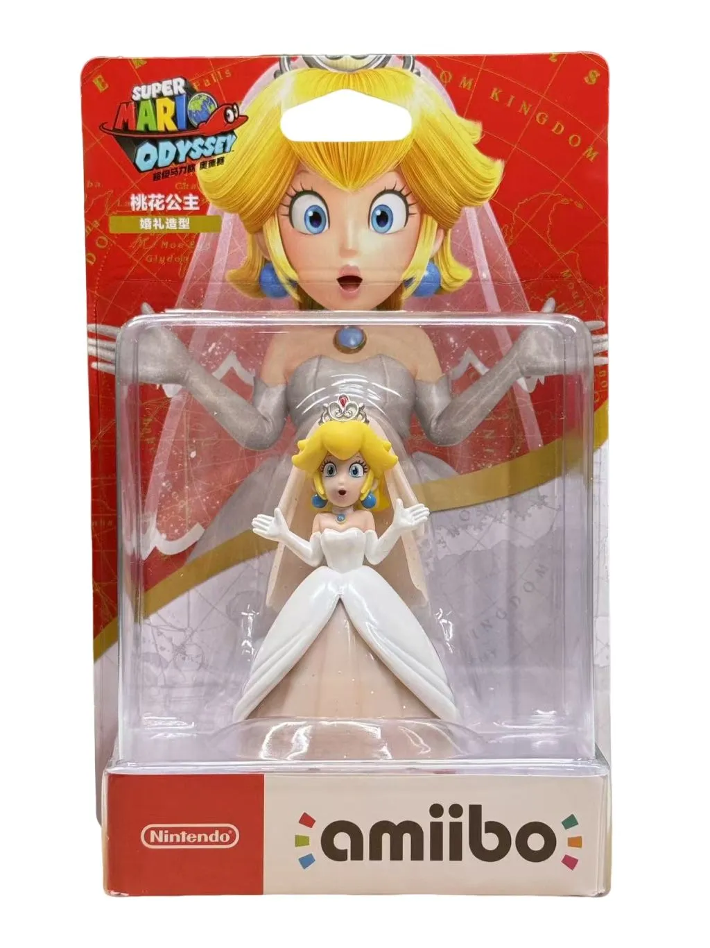 Peach в свадебном платье Фигурка Super Mario Collection Amiibo интерактивная
