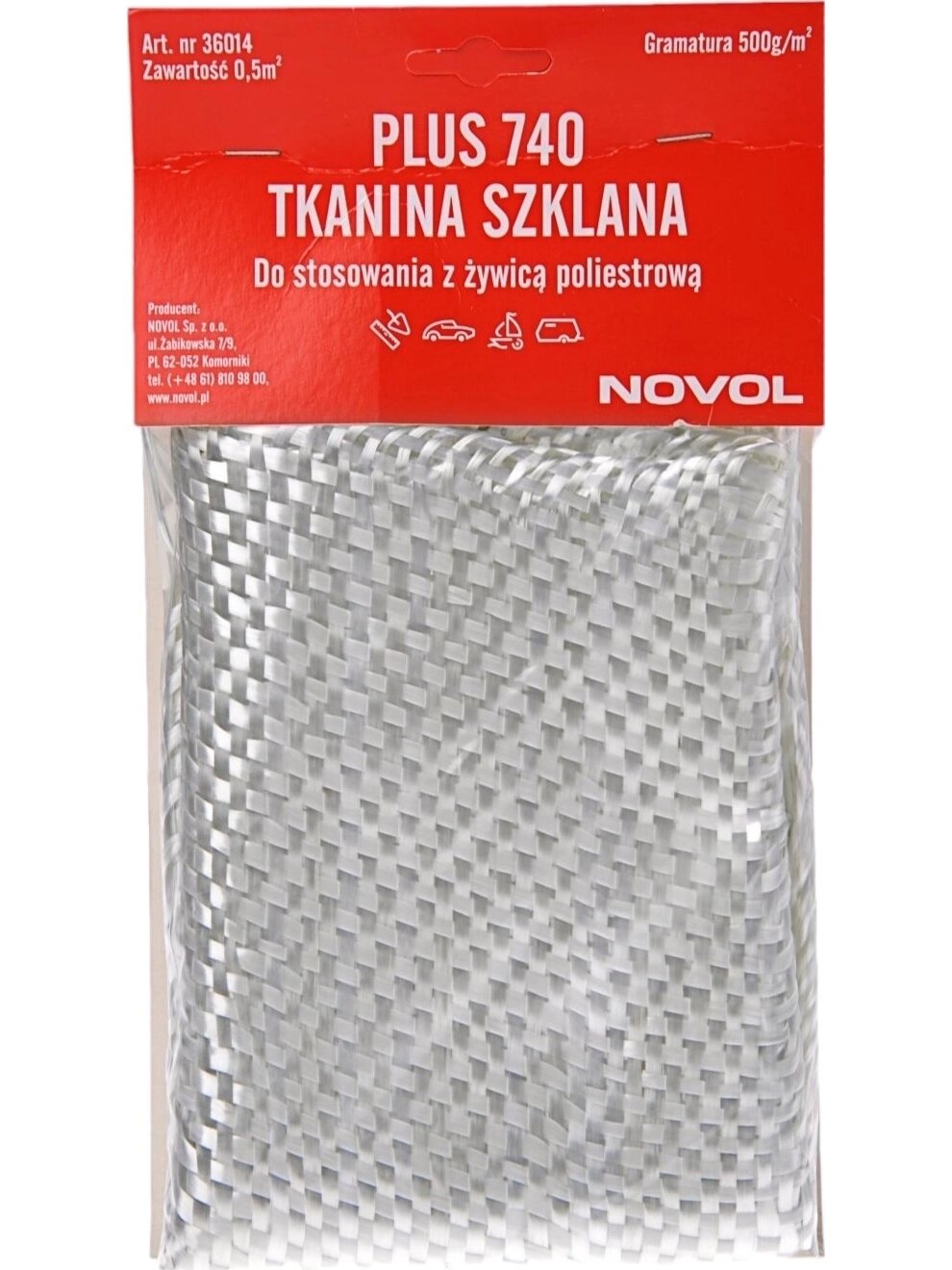 NOVOL Стеклоткань PLUS 740 500*0,5кв. м