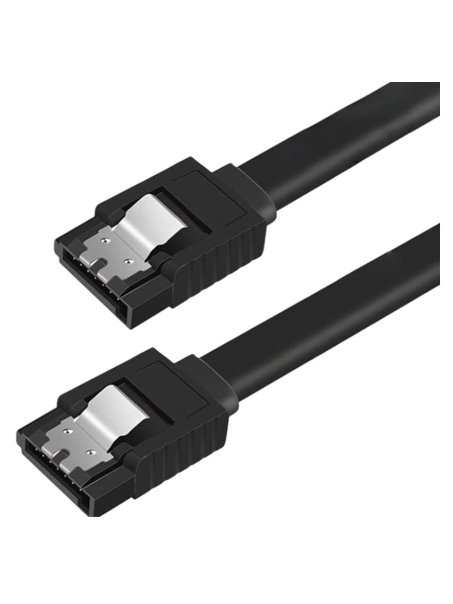 Кабель 5BITES Sata / V2.0 / 0.5M / Black (Sata2-750S-BK)