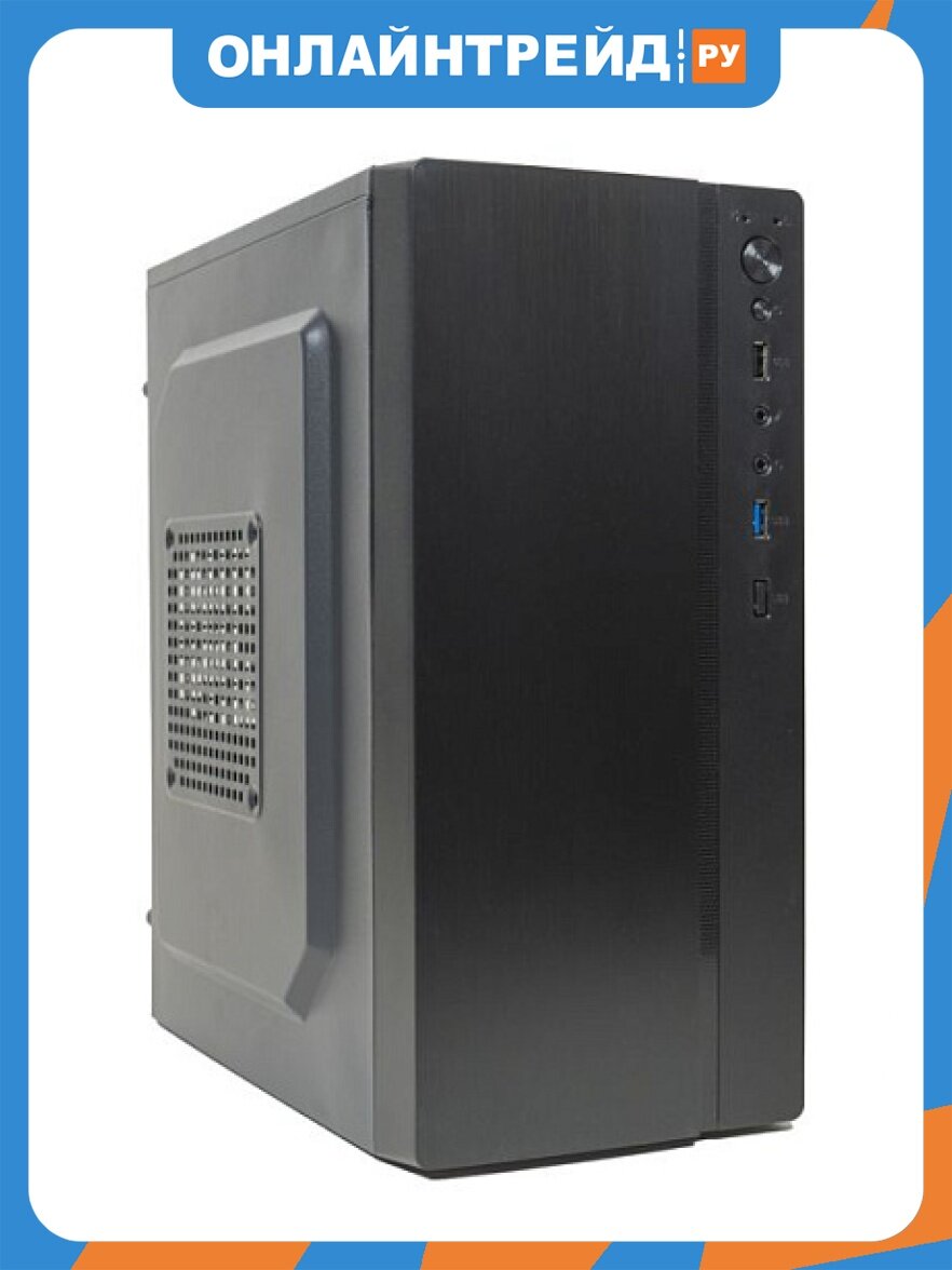 Корпус mATX Filum T05 черный, без БП, USB 3.0/2.0