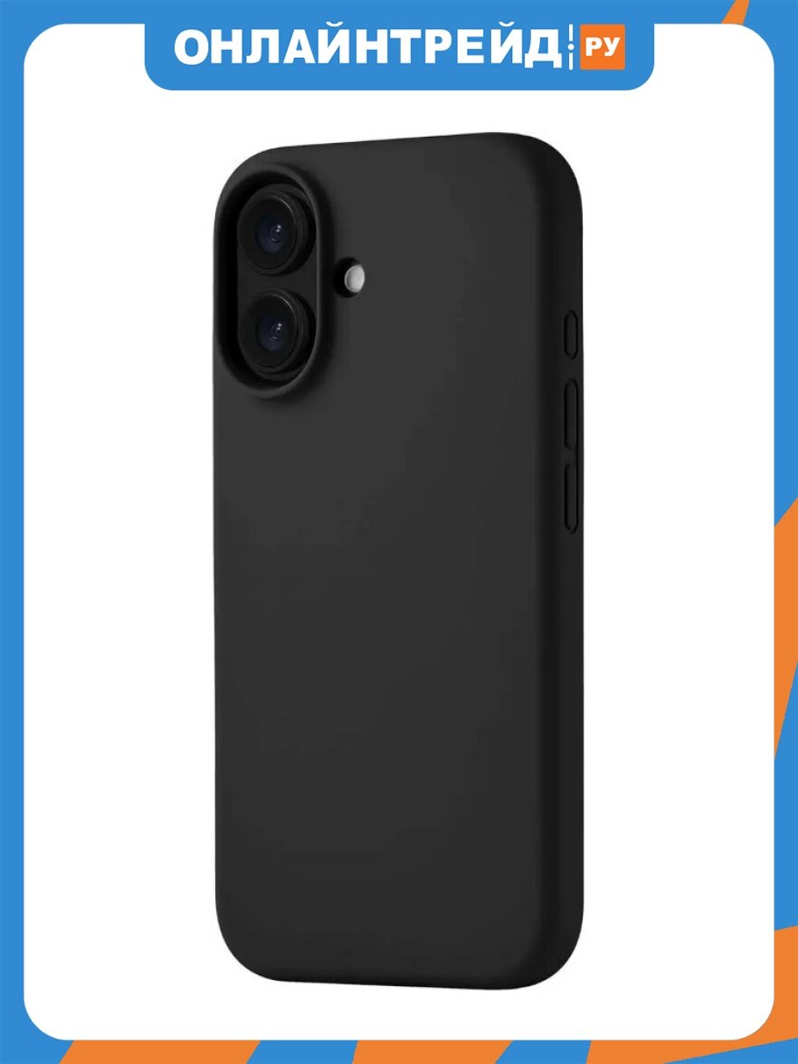 Чехол Ubear для Apple iPhone 16, Touch Mag Case софт-тач, MagSafe, черный