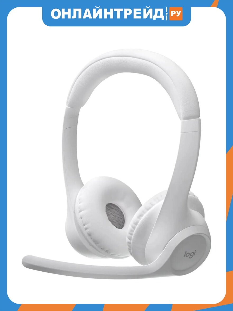 Гарнитура Logitech Zone 300, беспроводная, белый