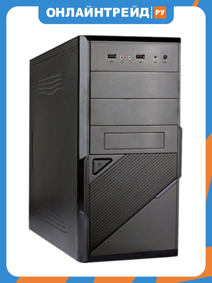 Корпус Exegate BA-201 Black mATX без БП EX284022RUS