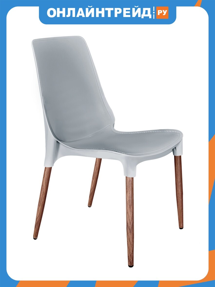 Стул Sheffilton SHT ST75/S424-C серый ral7040/темный орех