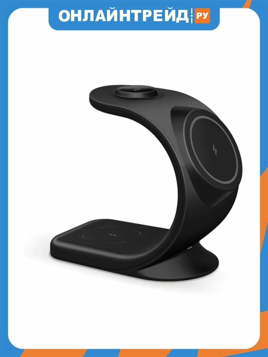 Беспроводное зарядное устройство Vlp Powerstand 3 in 1, для Apple, черный