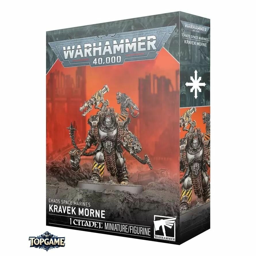 Wh-Миниатюры Warhammer 40000 Chaos Space Marines Kravek Morne, мини-модели, настольная игра