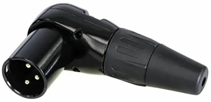 Разъем кабельный Rean RC3MR-B XLR, папа, угловой