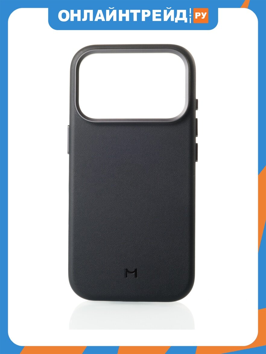 Чехол Magssory для Apple iPhone 17 Pro, экокожа, MagSafe, черный