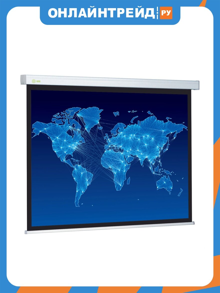 Экран Cactus 150x150см Wallscreen CS-PSW-150x150 1:1 настенно-потолочный рулонный белый