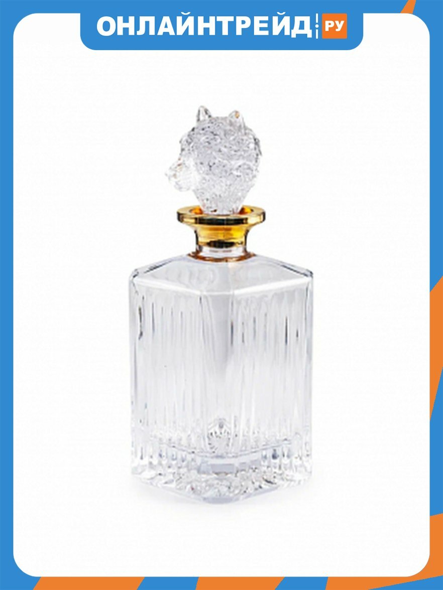 Штоф для крепких напитков Glasserie SPIRIT OF WOLF 850мл (GL009)