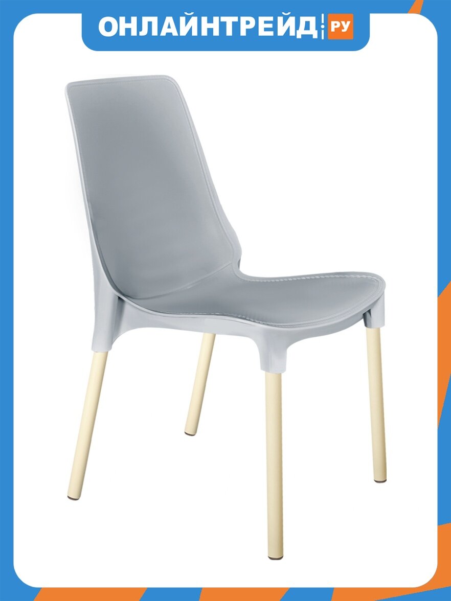 Стул Sheffilton SHT ST75/S424 серый ral7040/ваниль
