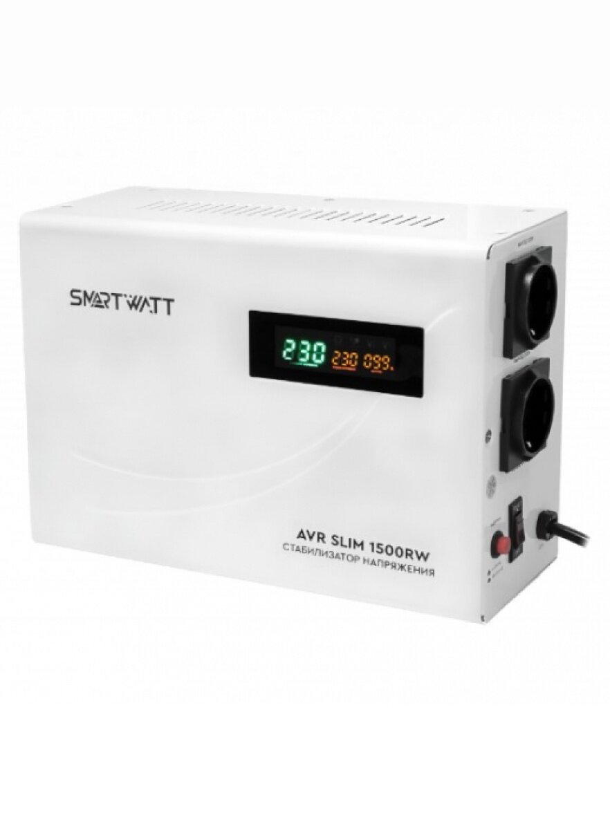 Настенный стабилизатор напряжения Smartwatt AVR SLIM 1500RW