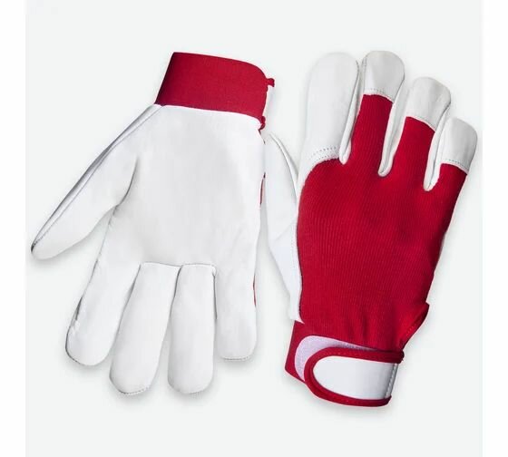 Кожаные перчатки монтажника Jeta Safety, манжета велкро, разм.9/L