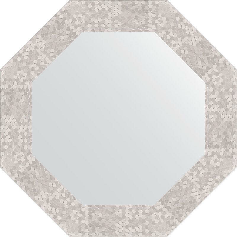 Зеркало Evoform Octagon 53х53 BY 3745 в багетной раме - Соты алюминий 70 мм