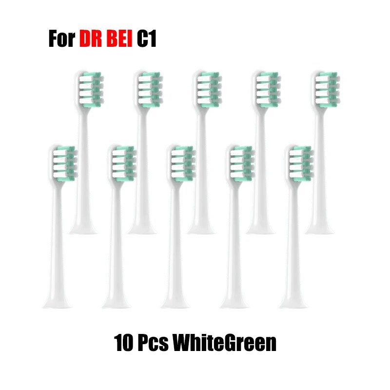 Насадки для зубной щетки DR BEI C1, 10 шт, 10green