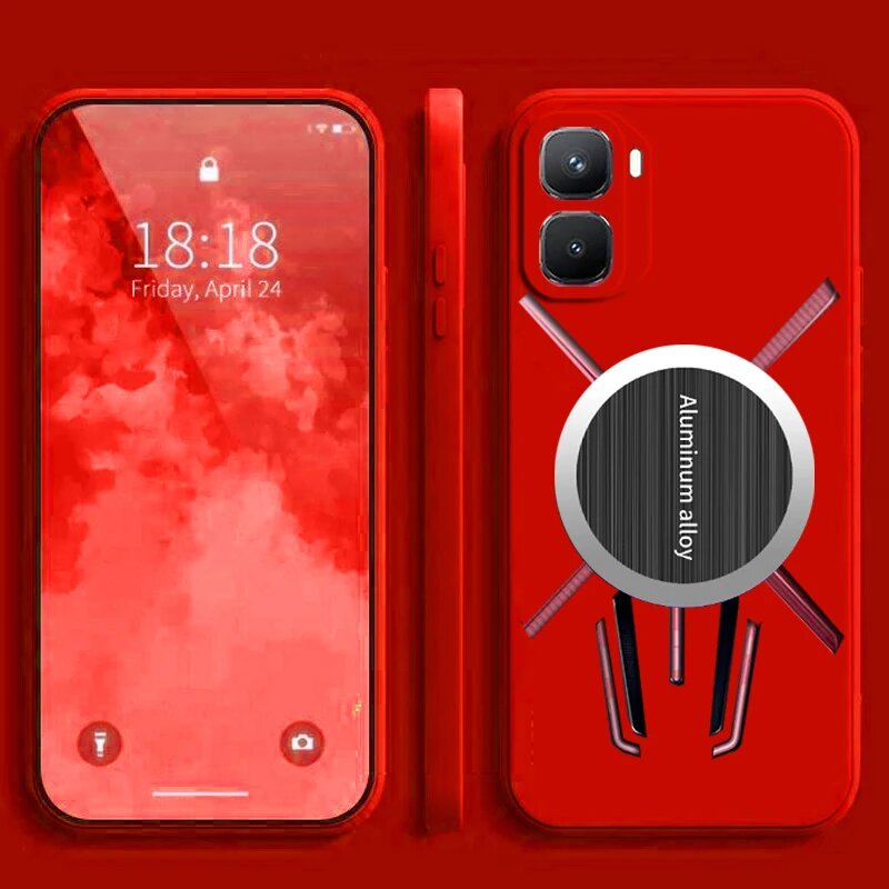 Красный чехол для Infinix GT 50 Pro, Red-ZPA