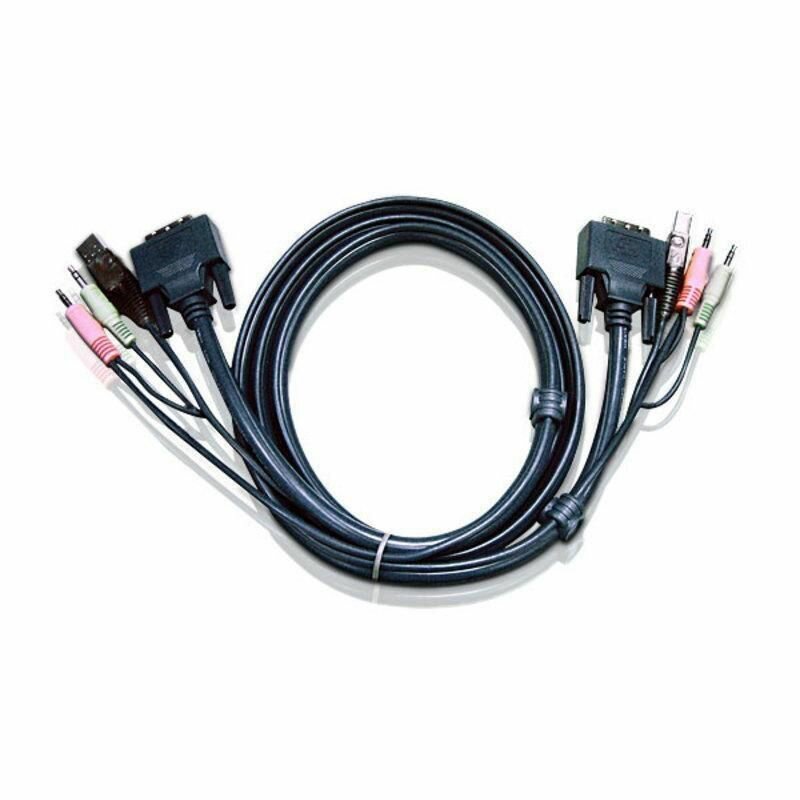 Кабель KVM USB ATEN DVI-D,1,8 м (2L-7D02U)