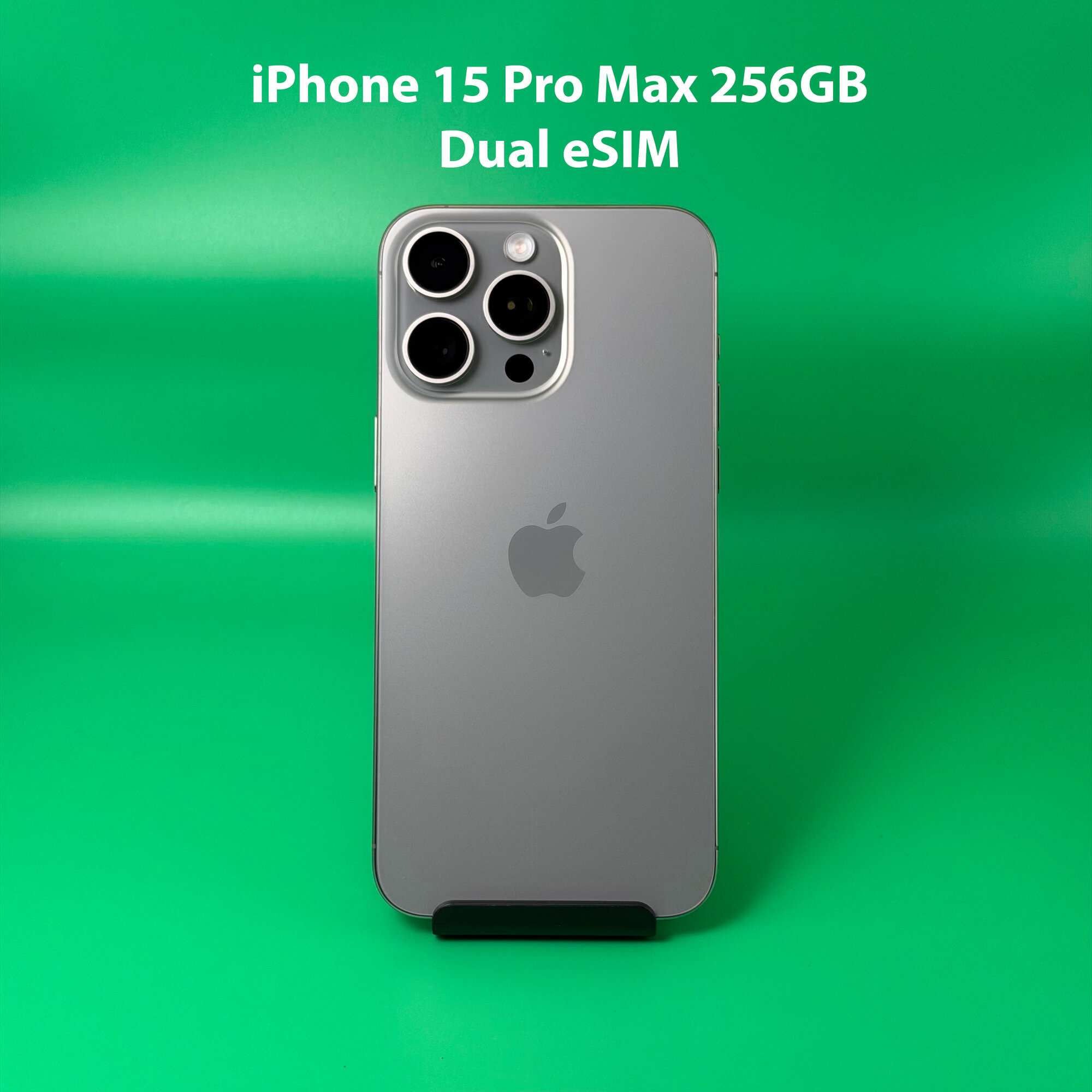 Смартфон Apple iPhone 15 Pro Max 256 ГБ, Dual: eSIM + eSIM, Natural Titanium (титан)